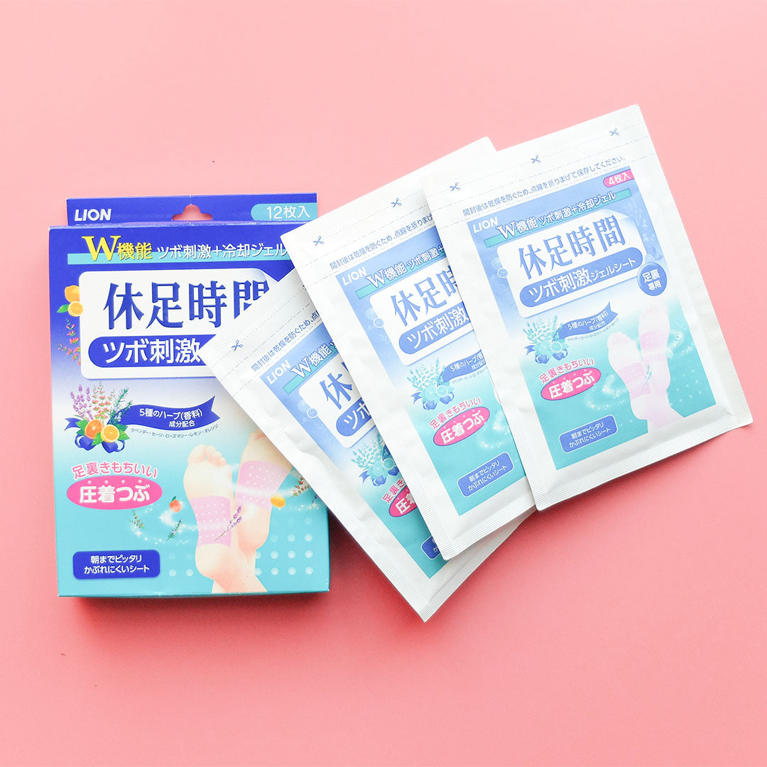 Cooling Gel Foot Pad - Lion Kyusoku Jikan | The Yoku Glow